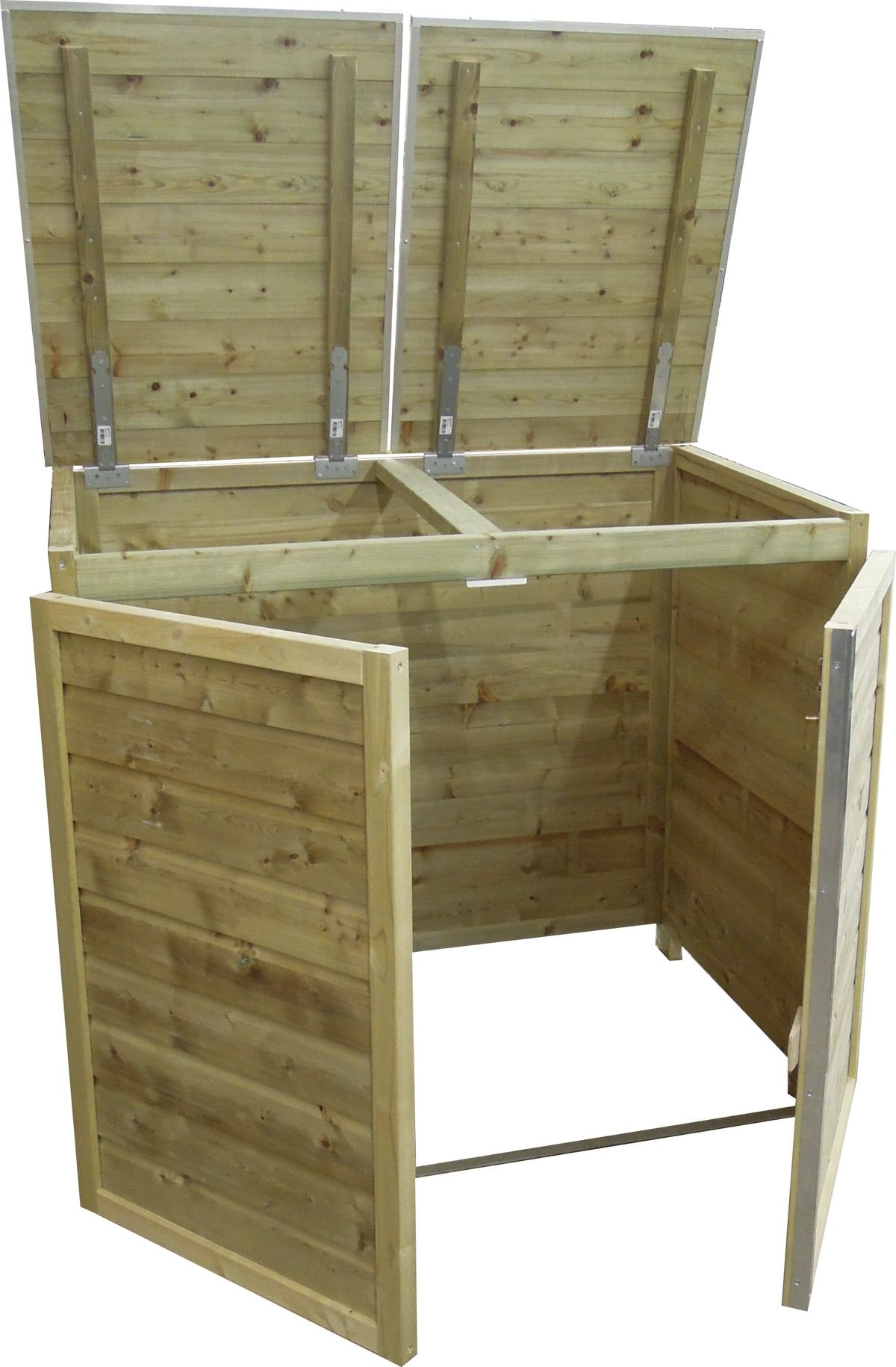Lutrabox containerberging voor 2 afvalcontainers 140L/240L LK240TWIN-R ...