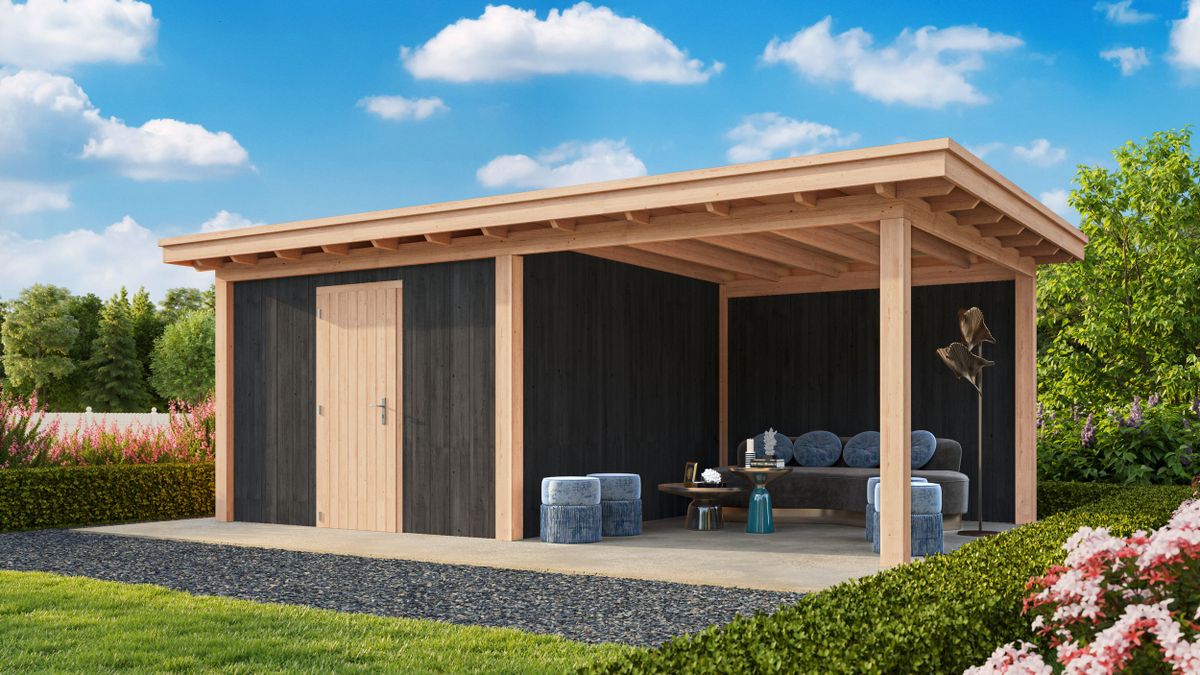 Kirk and Michaels Didius Nero Gartenhaus mit Terrasse 500x300 cm kaufen ...