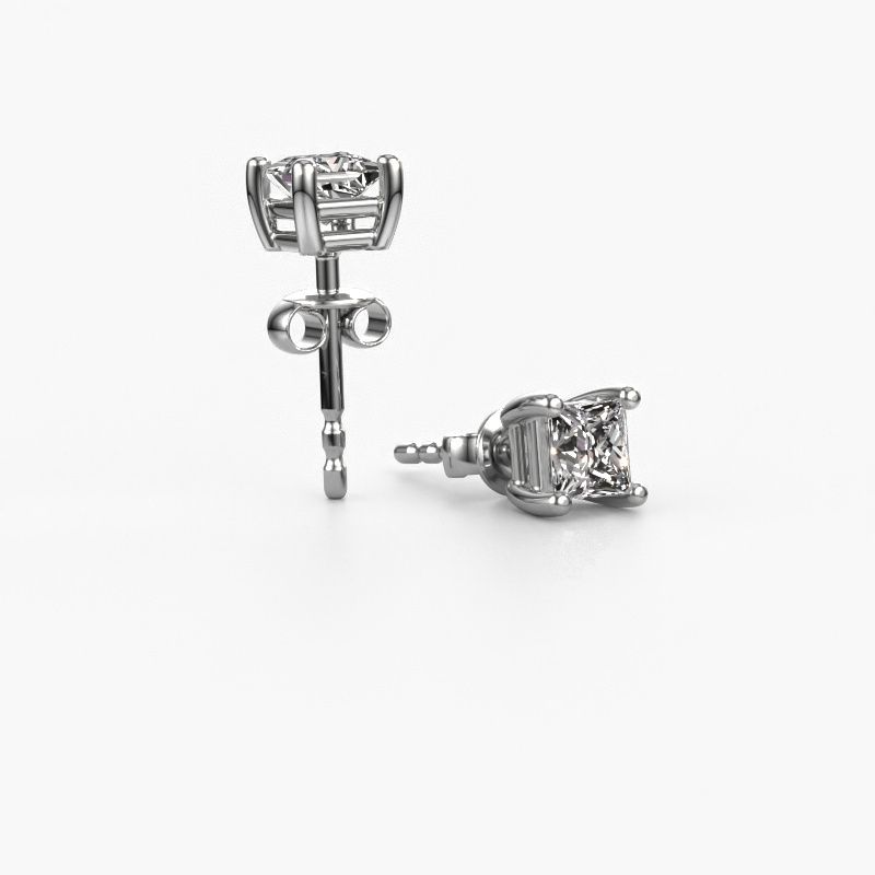 Sam square platina solitaire lab-grown diamant 0.80 crt solitaire ...