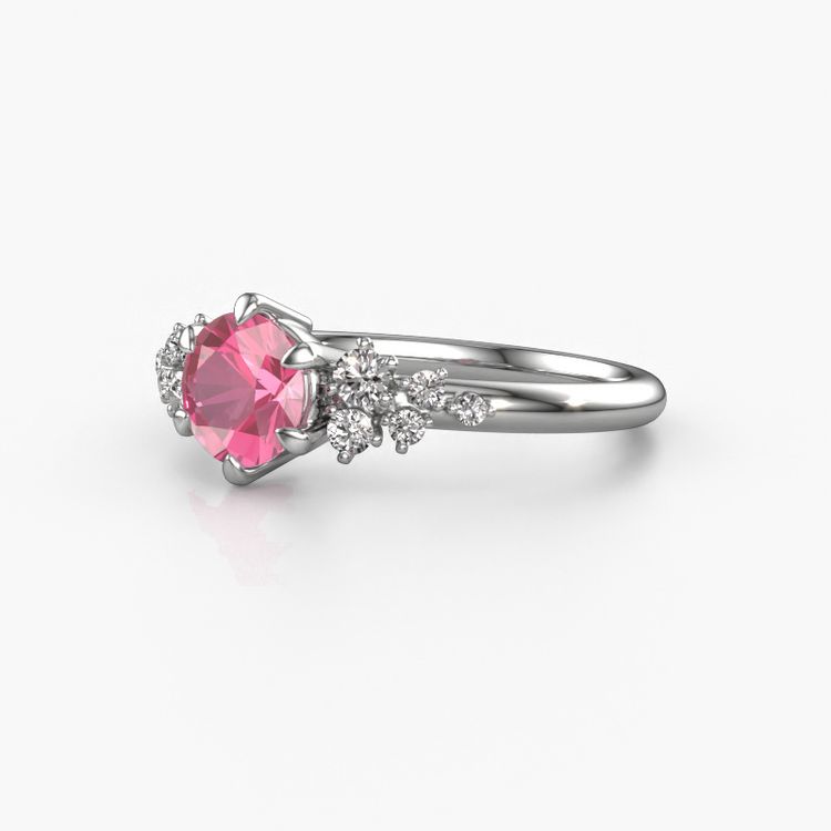 Design your own best price Royce RND ring set with 6 mm pink sapphire ...