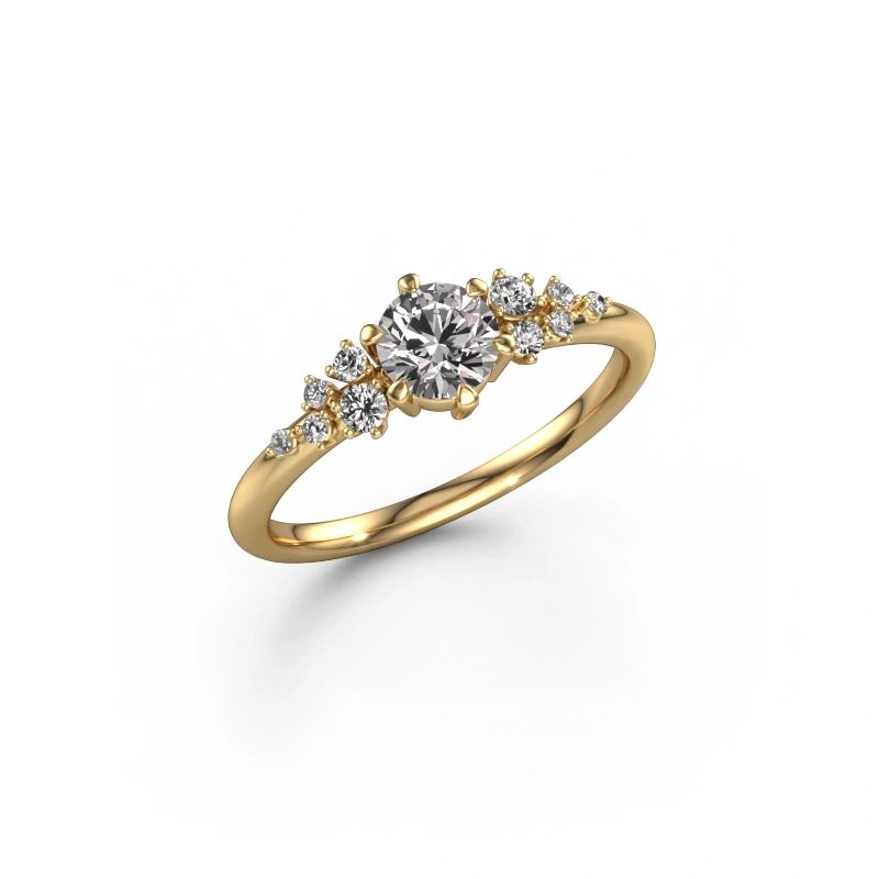 Zelf je gouden Royce RND solitaire ring ontwerpen met 0.50 crt diamant
