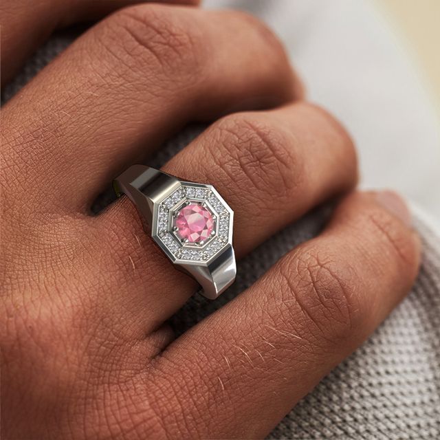 Flat affordable white gold Jaap men's ring | Guaranteed best price