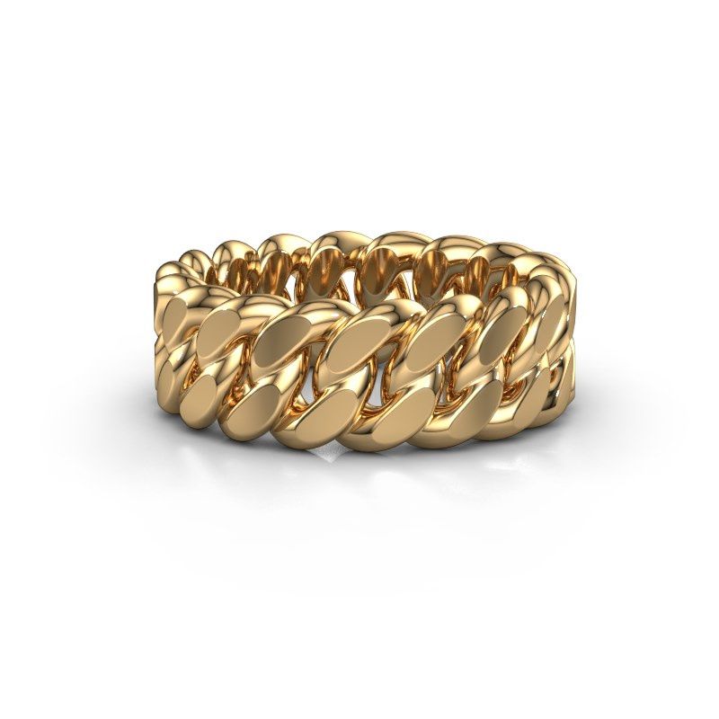 Trendy brede gouden stoer heren ring Redouan 1|-30%