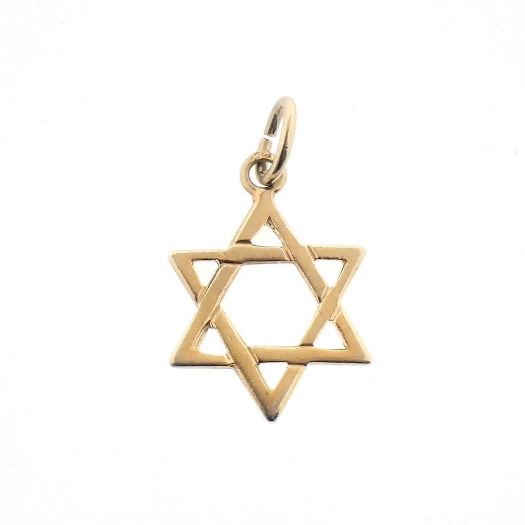 Gouden hanger van een Davidster | Juweelwinkel.nl