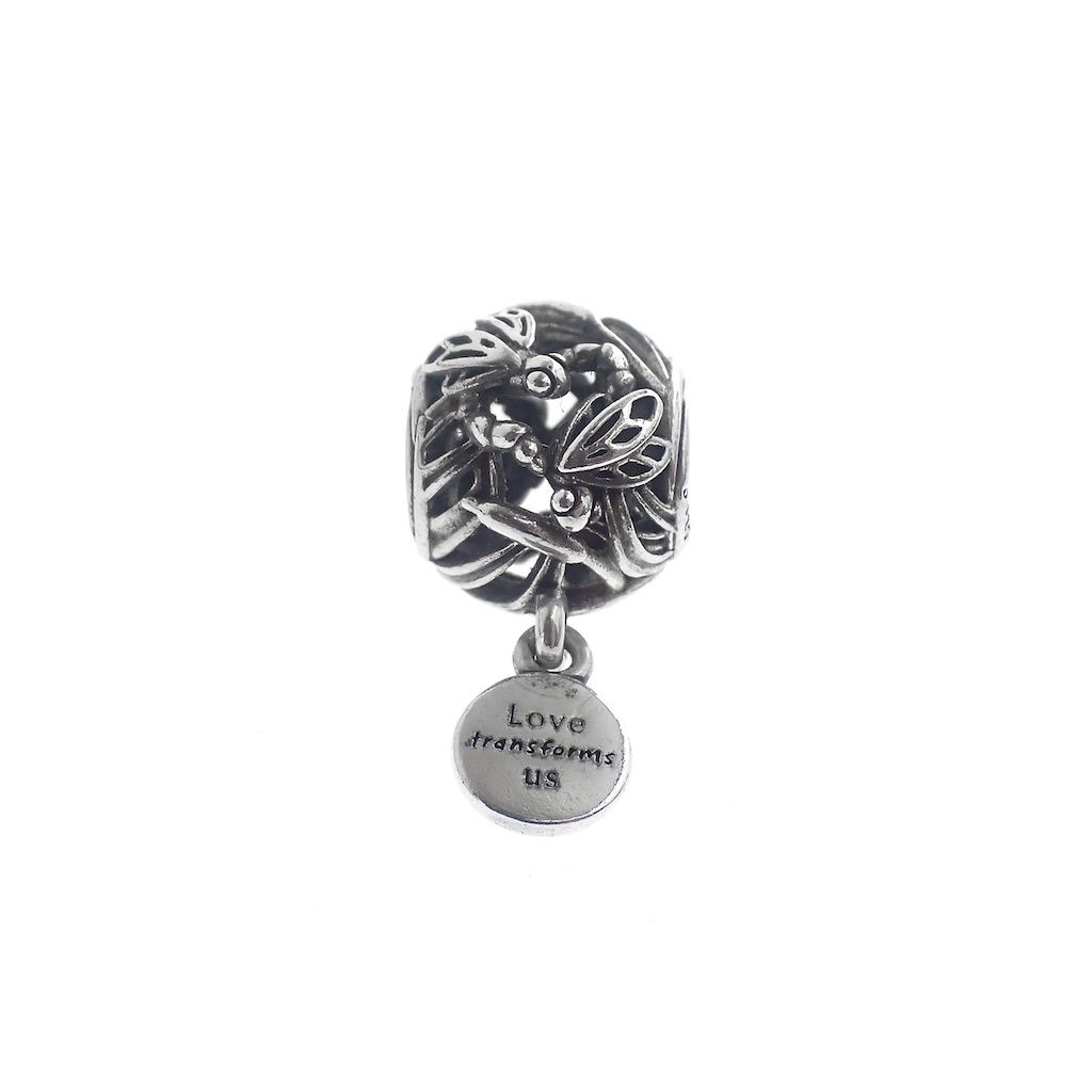 Pandora bedel; Zilver; Love Transforms Us | Juweelwinkel.nl