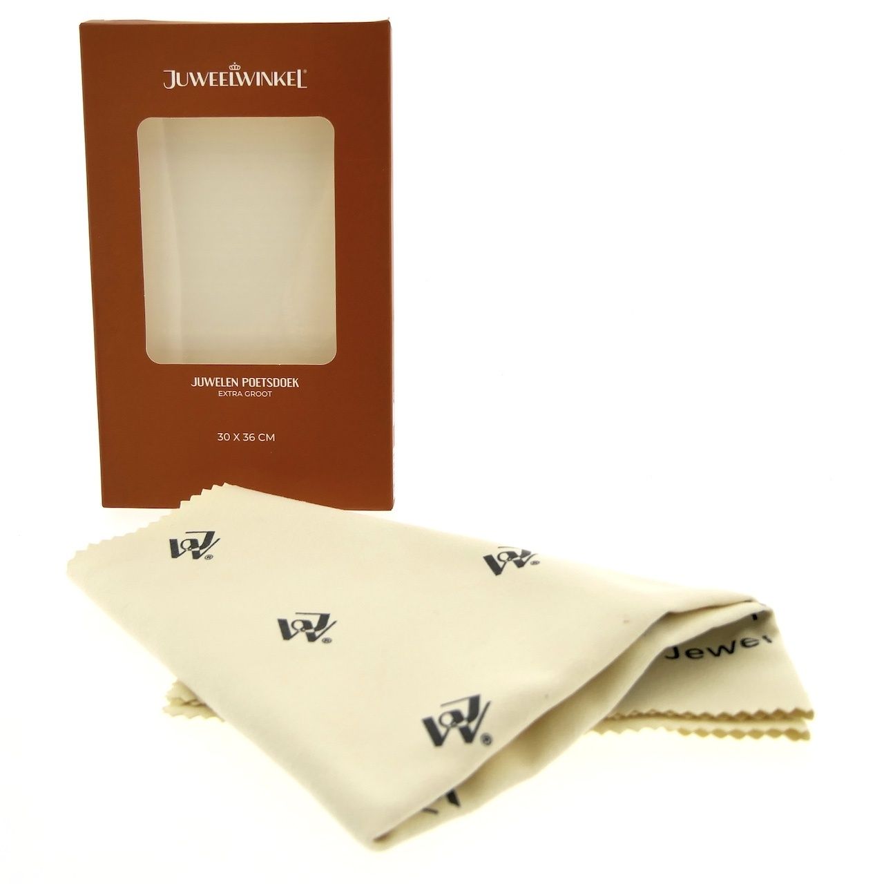 Juwelen poetsdoek goud & zilver extra groot 30x36 cm | Juweelwinkel®