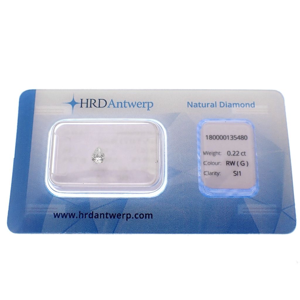 Pendeloque diamant 0,22 ct. G SI1 | Juweelwinkel.nl
