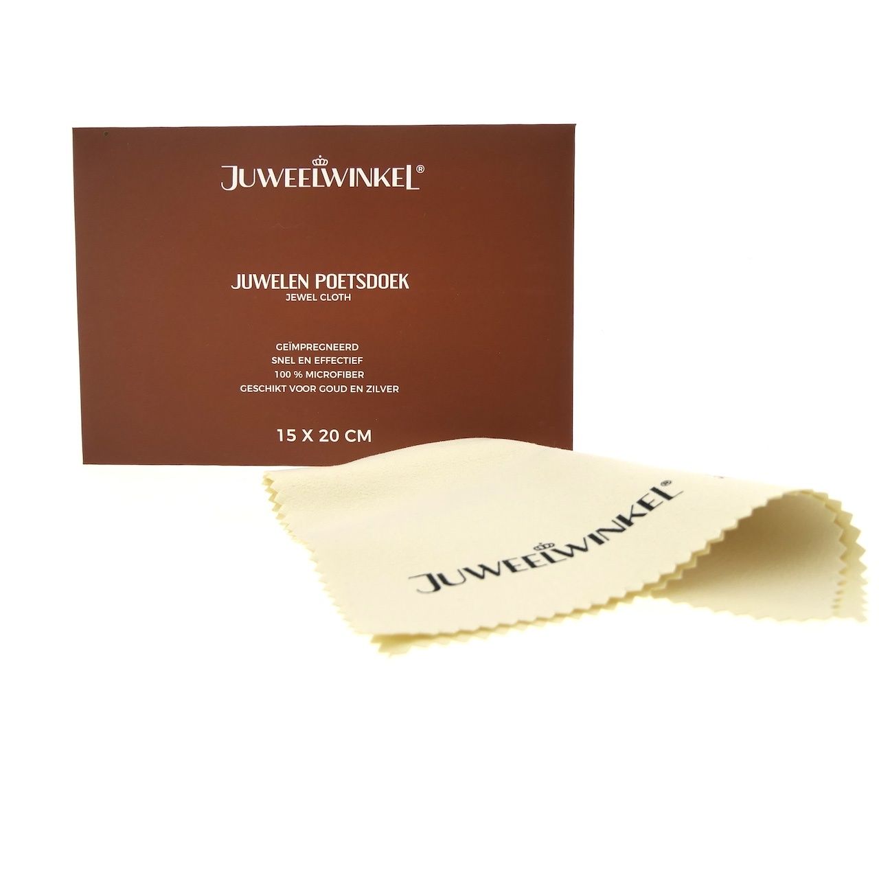 Juwelen poetsdoek goud & zilver 15x20 cm | Juweelwinkel®