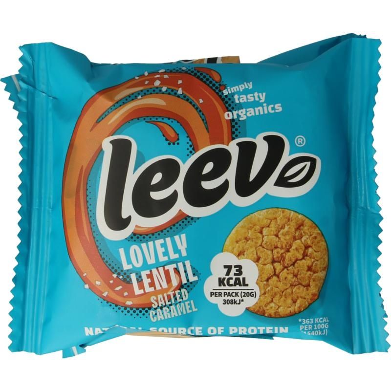 Leev Lovely lentil cakes caramel bio - 60 gram - Medimart.nl - (8276914)