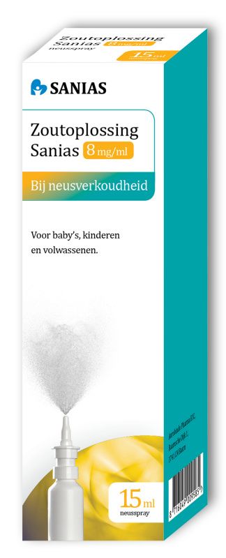 Zoutoplossing neusspray 8 mg/ml - 15 Milliliter - Medimart.nl - (3352616)