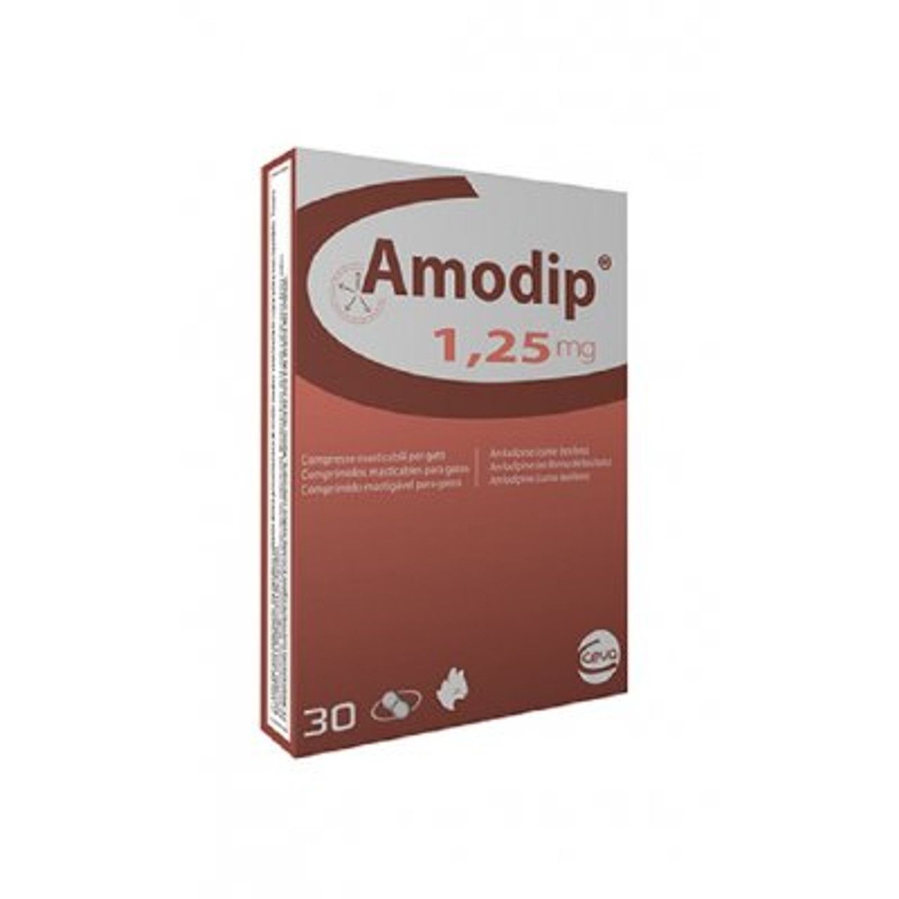 Amodip Cat 1.25 mg, 30 tablete masticabile: 176,30 lei - PetMart PetShop