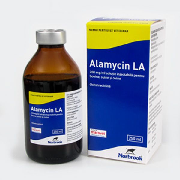 Alamycin LA 250 ml: 110,46 lei - PetMart PetShop