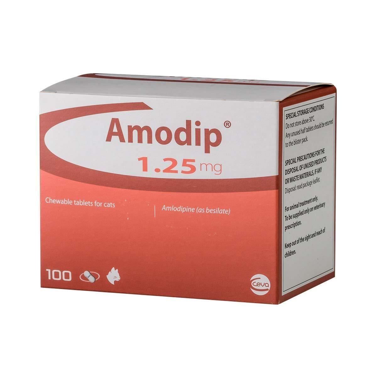 Amodip Cat 1.25 mg, 100 tablete masticabile: 741,54 lei - PetMart PetShop