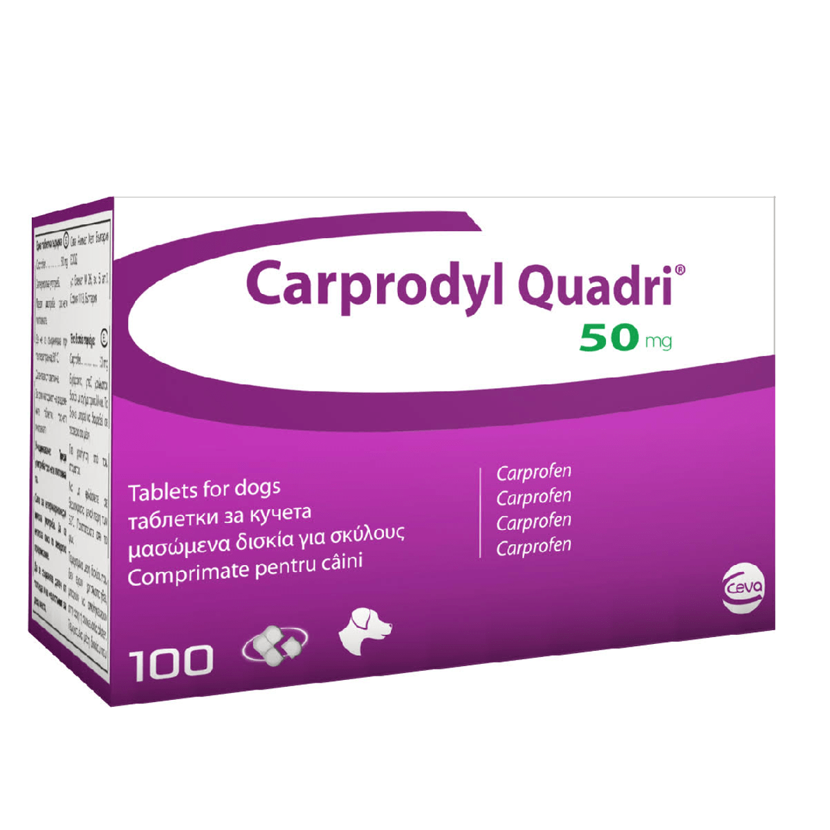 Carprodyl Quadri, 50 mg, 10 tablete: 66,52 lei - PetMart PetShop