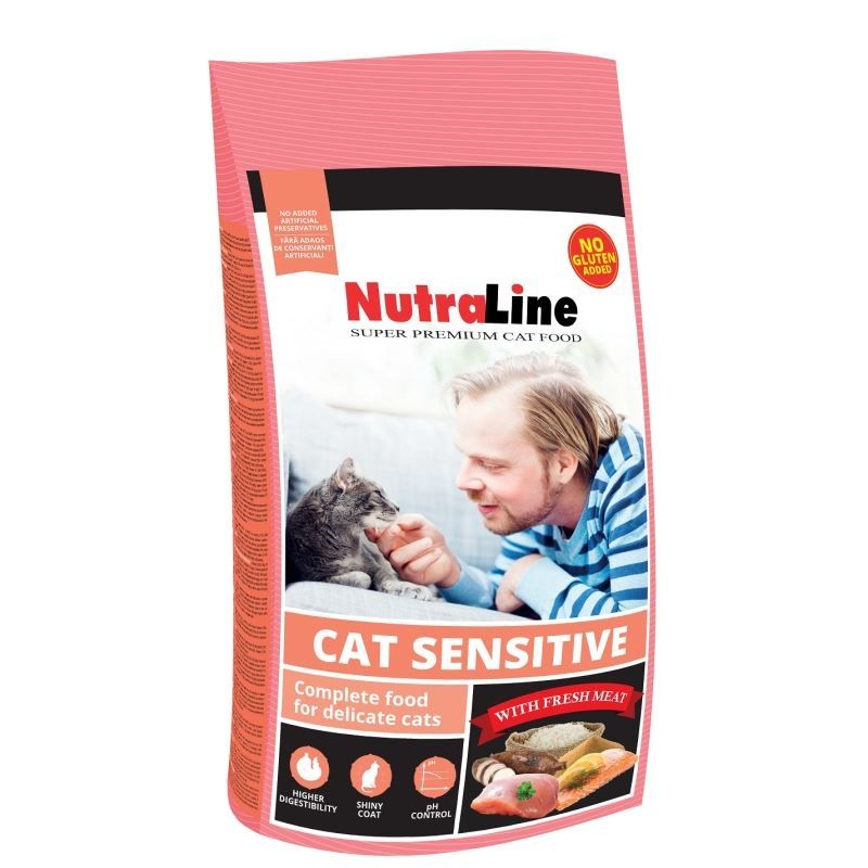 Hrana uscata pisici, Nutraline Sensitive, 10 kg: 471,25 lei - PetMart ...