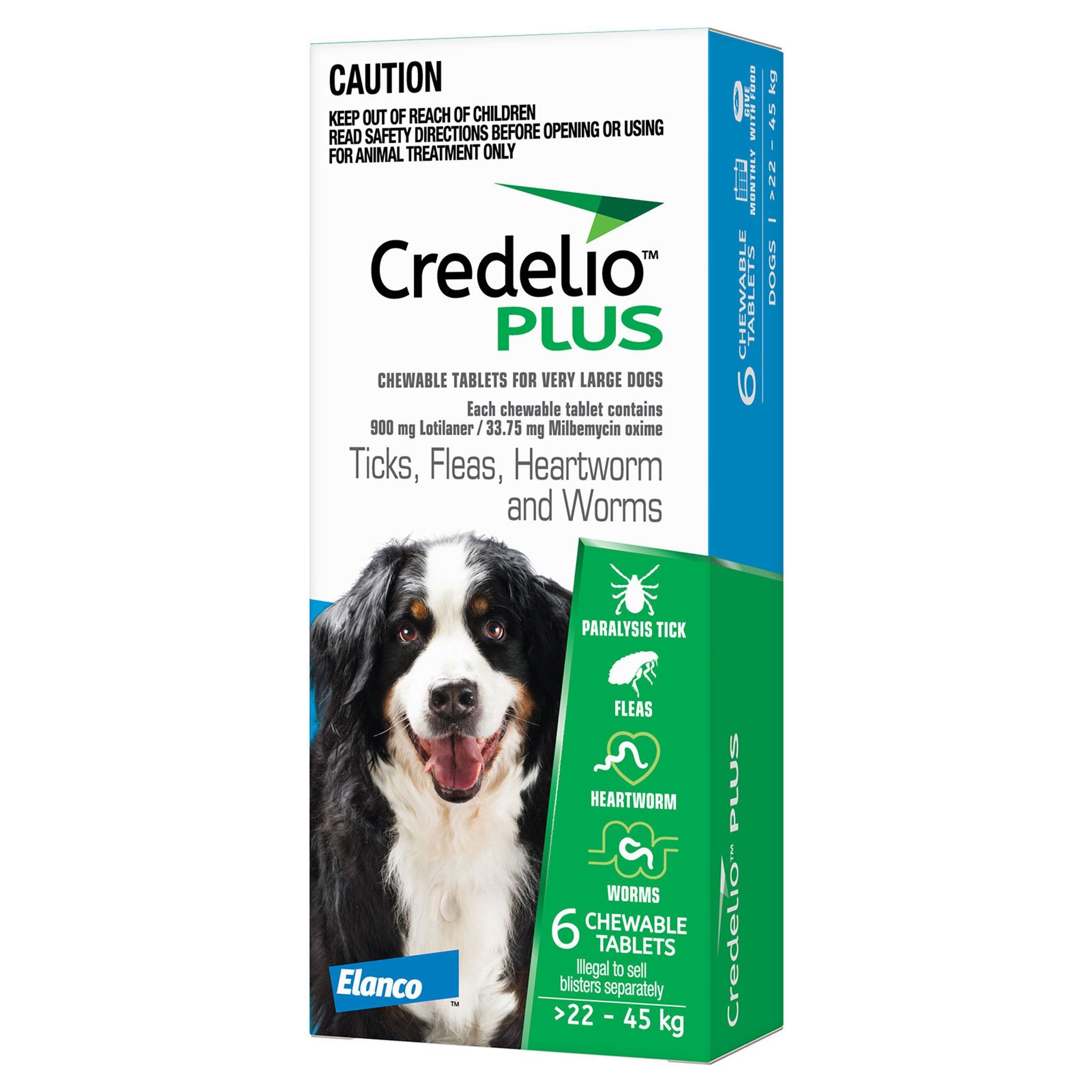 Credelio Plus 900 mg, 22 - 45 kg, 3 tablete: 236,80 lei - PetMart PetShop