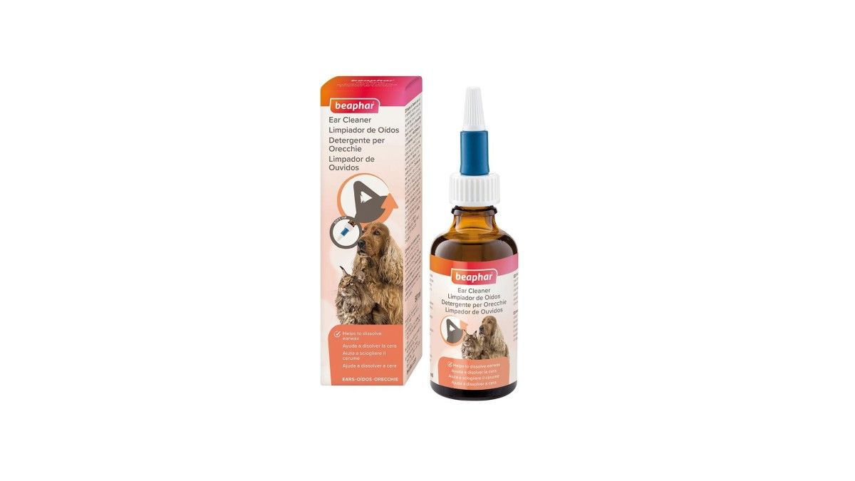 Beaphar Ear Cleaner, solutie curatare urechi, Caini/ Pisici, 50 ml: 35 ...