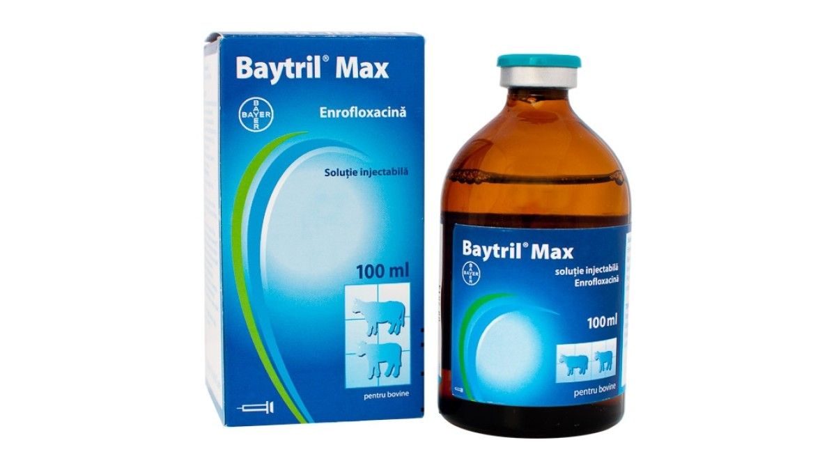 Baytril Max 10% INJ 100 ml: 385,85 lei - PetMart PetShop