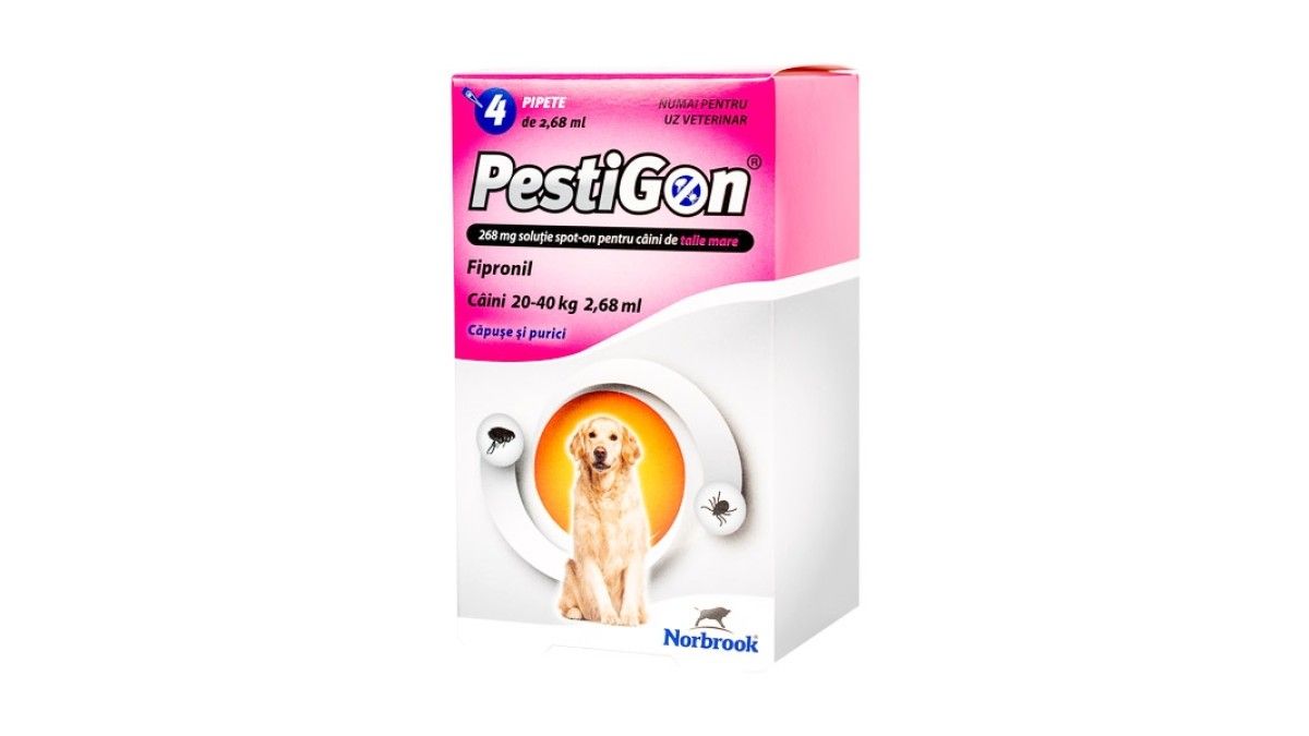 Pestigon Dog L (20-40 kg) 4 pipete: 136,42 lei - PetMart PetShop