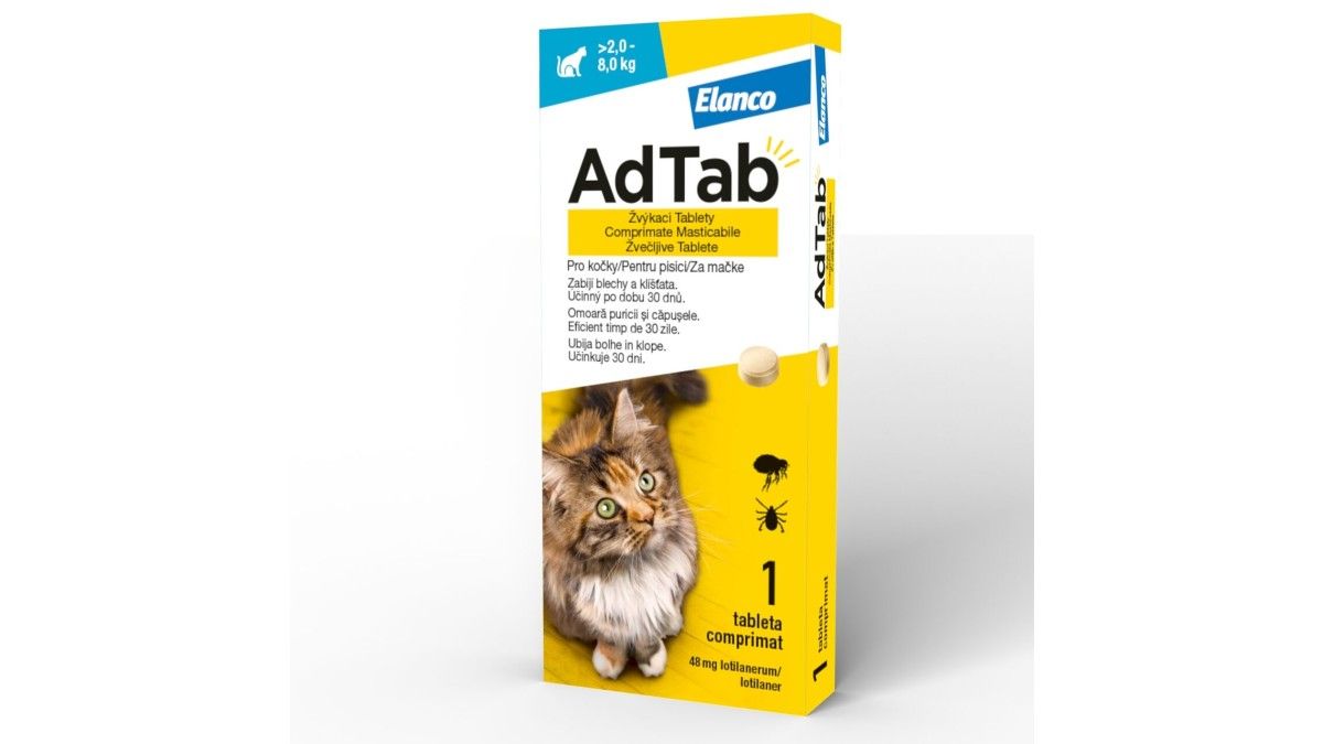 AdTab Cat, 48 mg/ 1 tableta: 59,37 lei - PetMart PetShop