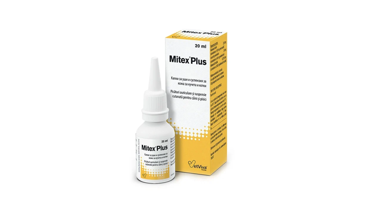 Mitex Plus Solutie Otica, 20 ml: 94,38 lei - PetMart PetShop