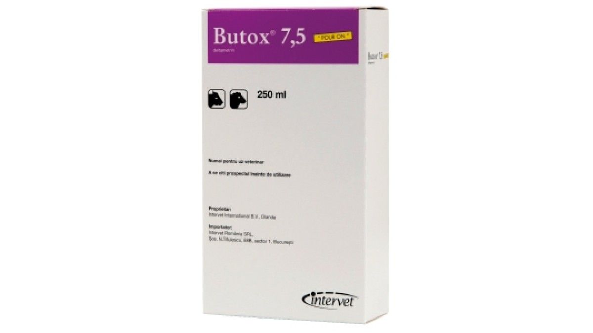 Butox 7.5% flc.x 250ml POUR ON: 121,92 lei - PetMart PetShop