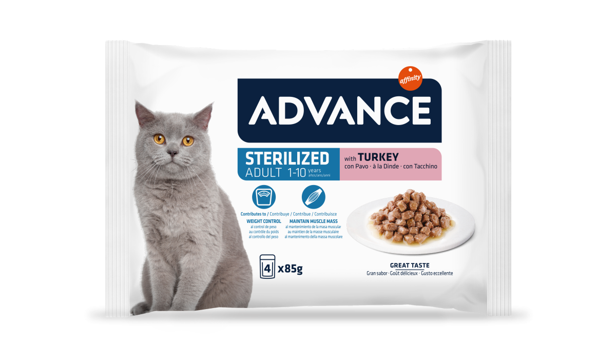 Advance Cat Wet Sterilized Curcan Multipack, 4x85 g: 20,54 lei ...