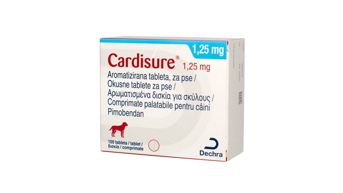 Cardisure 1.25 mg x 100 tablete palatabile: 217,90 lei - PetMart PetShop