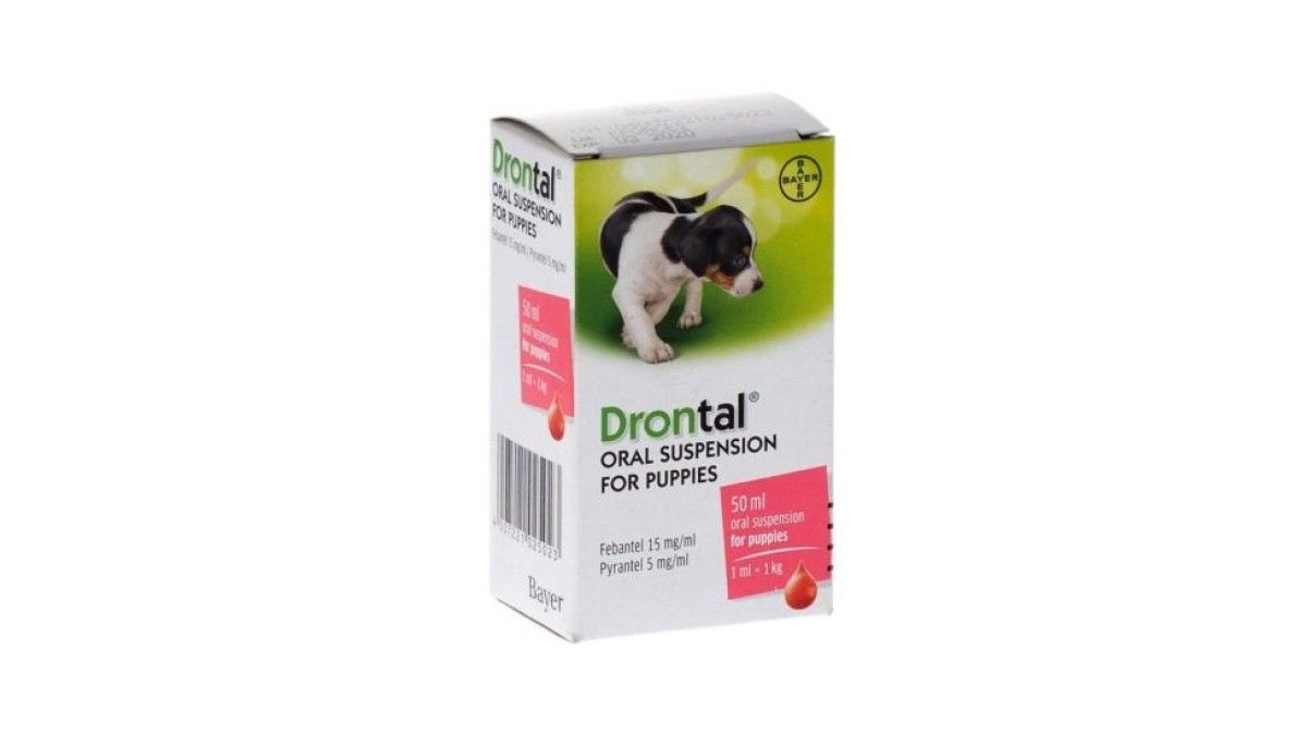 Drontal Puppy, antiparazitar intern pentru catei, 50 ml: 98,91 lei ...