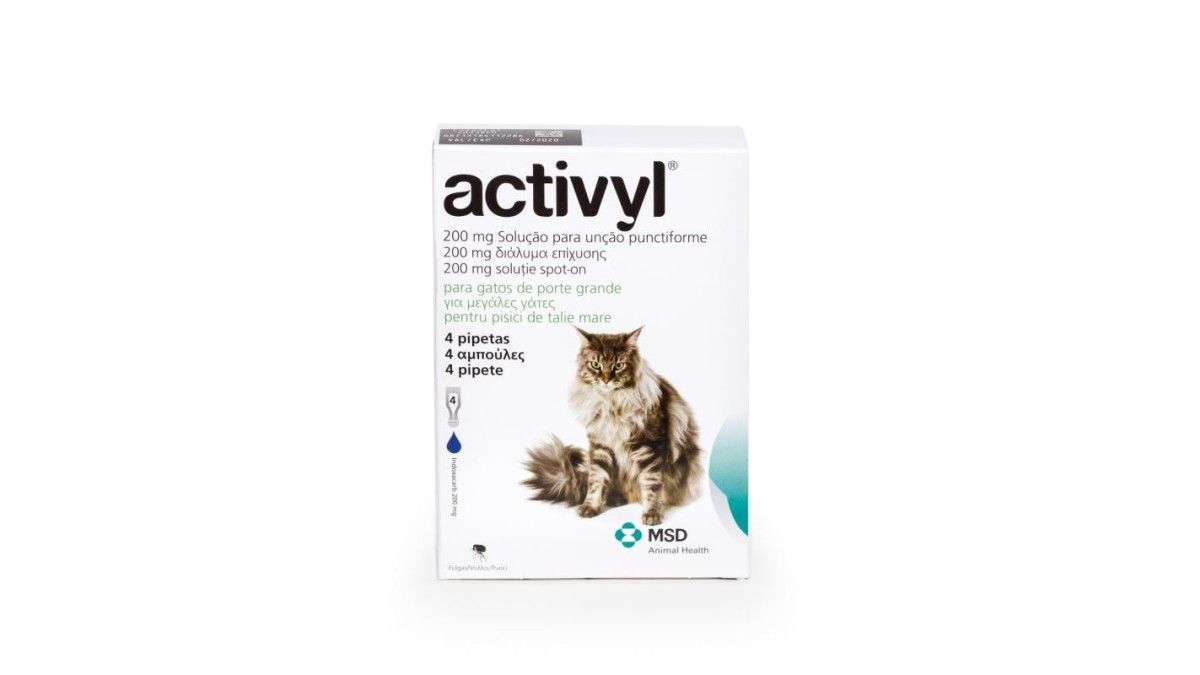 Activyl Cat (> 4kg), 4 pipete: 180,22 lei - PetMart PetShop