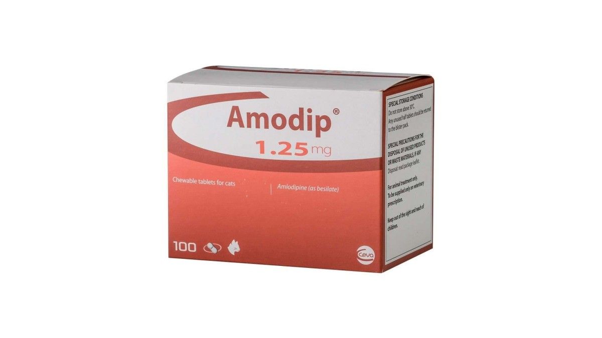 Amodip Cat 1.25 mg, 100 tablete masticabile: 741,54 lei - PetMart PetShop