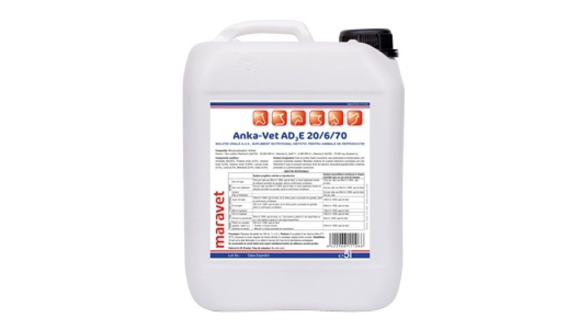 Anka-vet AD3E 20/6/70 x 5 L: 529,33 lei - PetMart PetShop