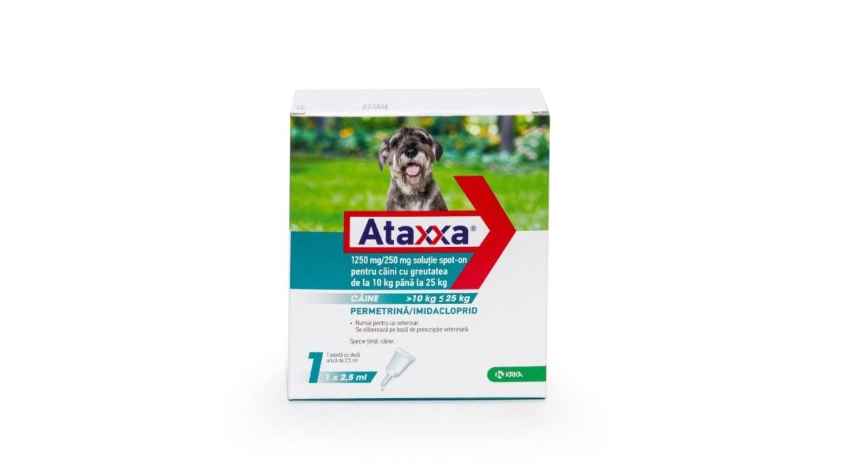 Ataxxa Dog 250 (10 - 25 kg), 1 pipeta: 45,84 lei - PetMart PetShop
