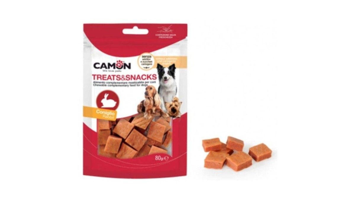 Recompense pentru caini, Camon, Big Bites cu Iepure, 80 g: 11,65 lei ...