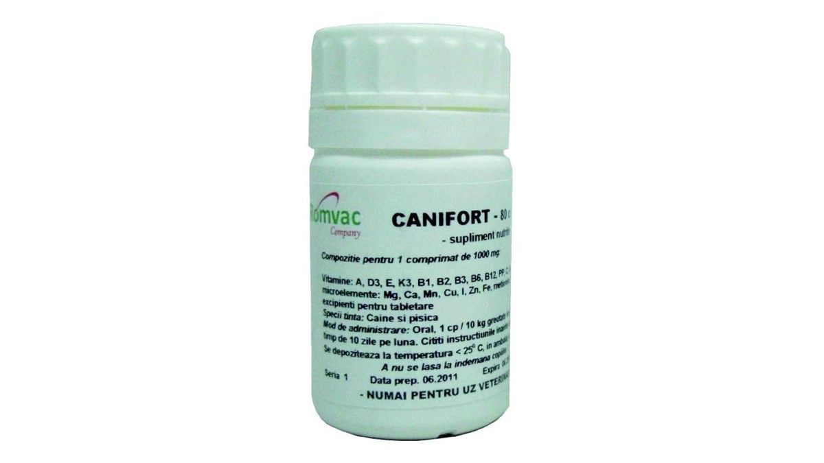 Supliment nutritiv CANIFORT 80 CP: 21,86 lei - PetMart PetShop