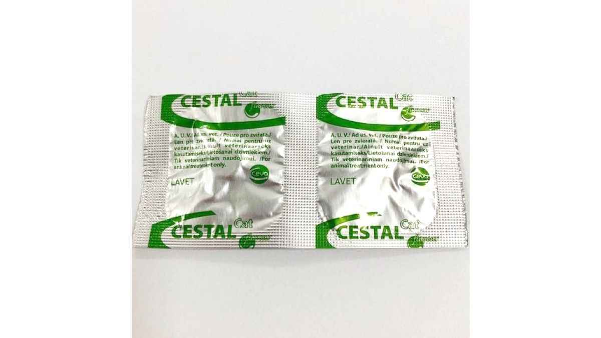 Cestal Cat Chew, 2 tablete - antiparazitar intern pentru pisici: 22,05 ...