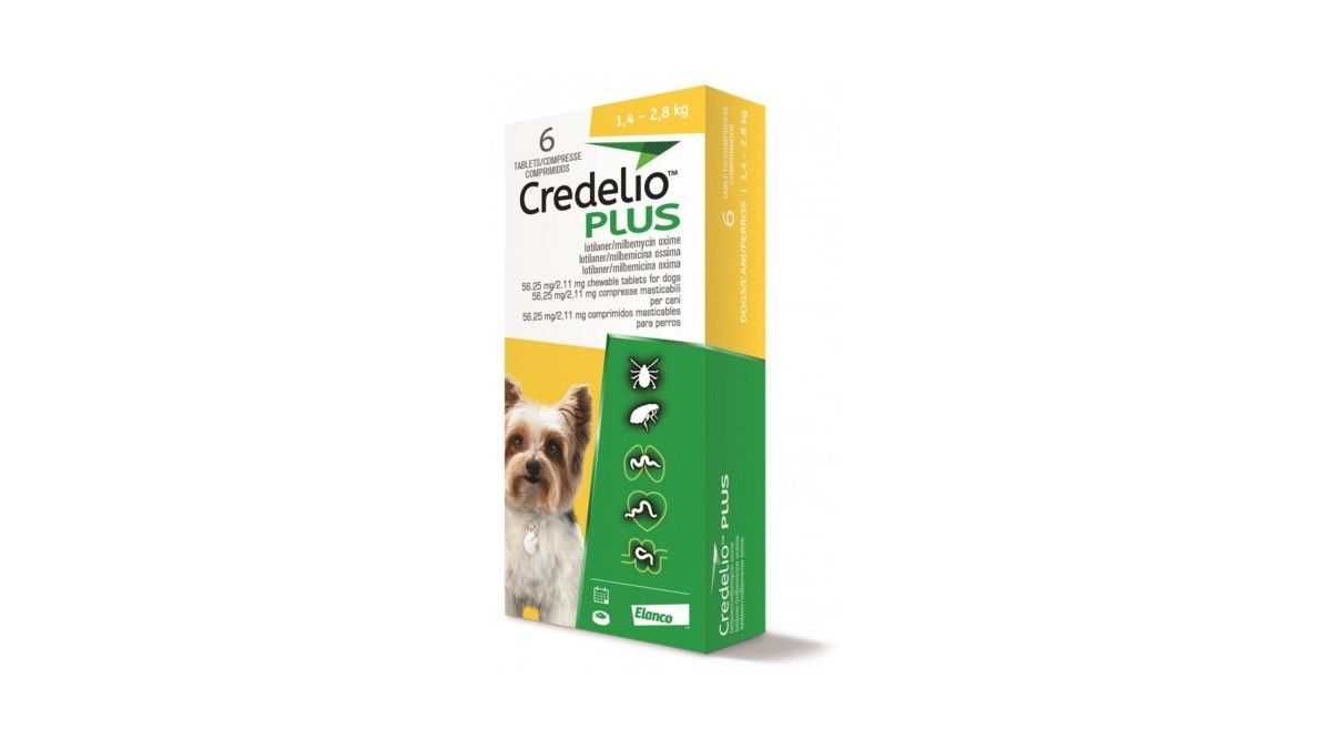 Credelio Plus 56.25 mg, 1.4 - 2.8 kg, 3 tablete: 122,81 lei - PetMart ...