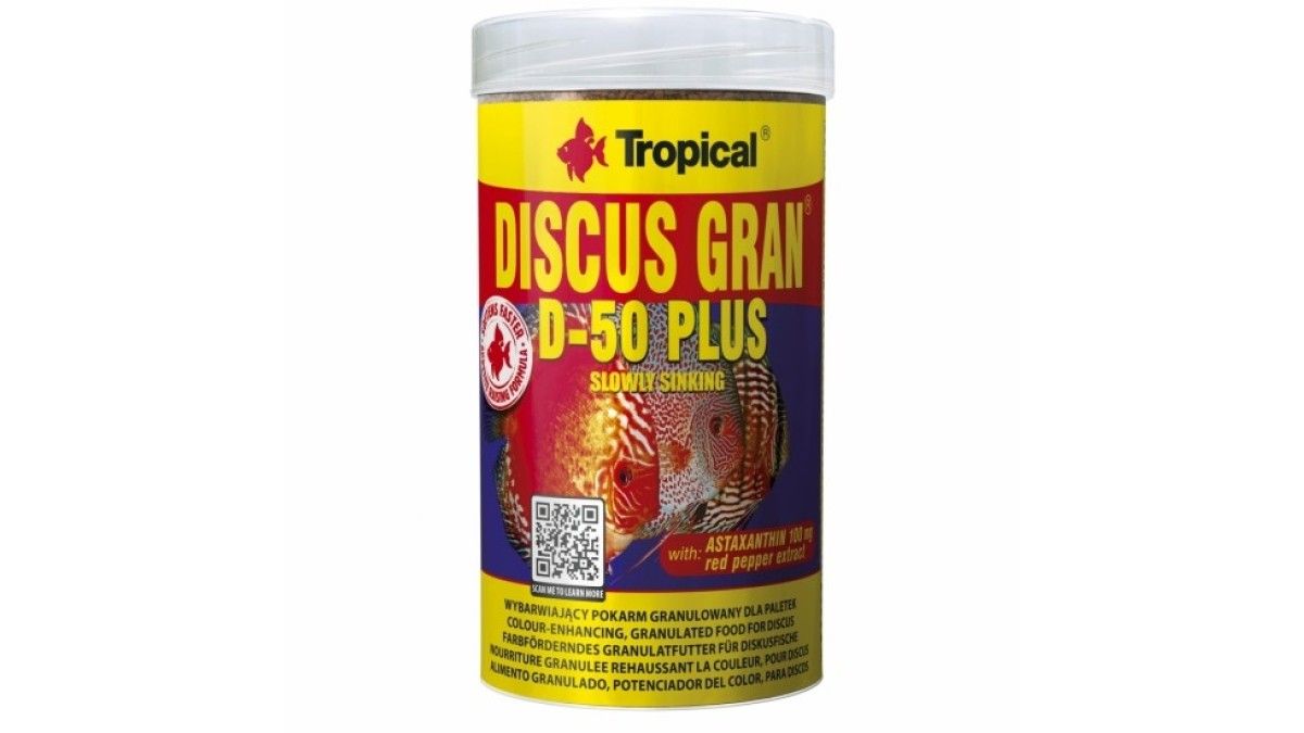 Discus Gran D-50 PLUS, Tropical Fish, 1000 ml/ 440 g: 79,09 lei ...