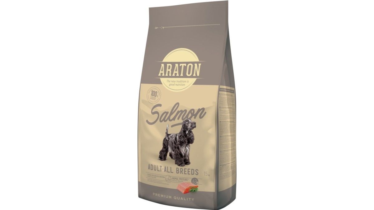 Araton Dog Adult Salmon & Rice, 15 Kg: 193,85 lei - PetMart PetShop