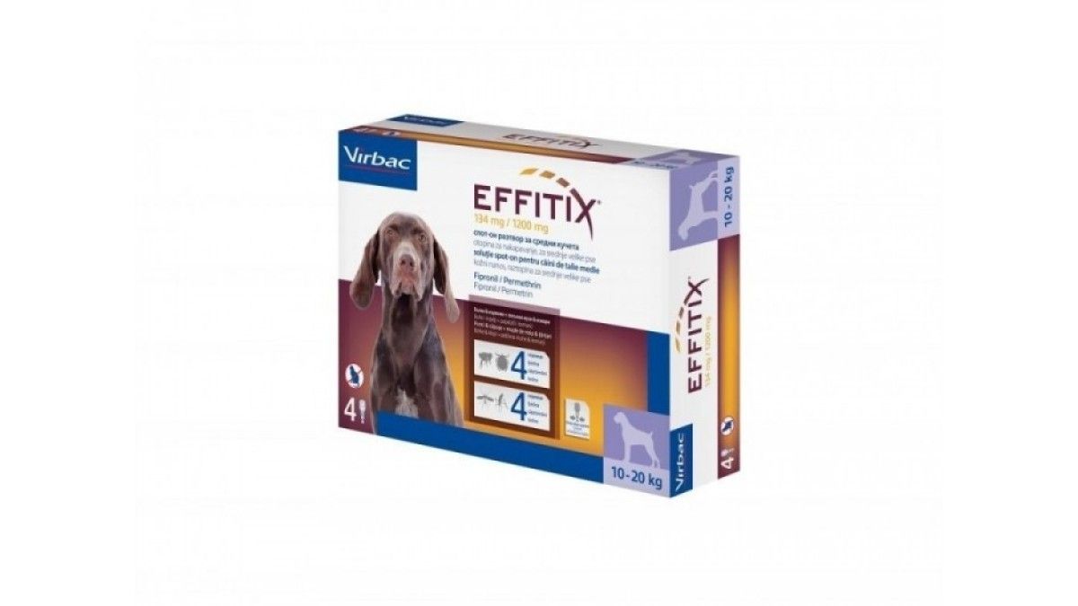 Effitix M (10-20 kg) x 4 pipete: 209,00 lei - PetMart PetShop