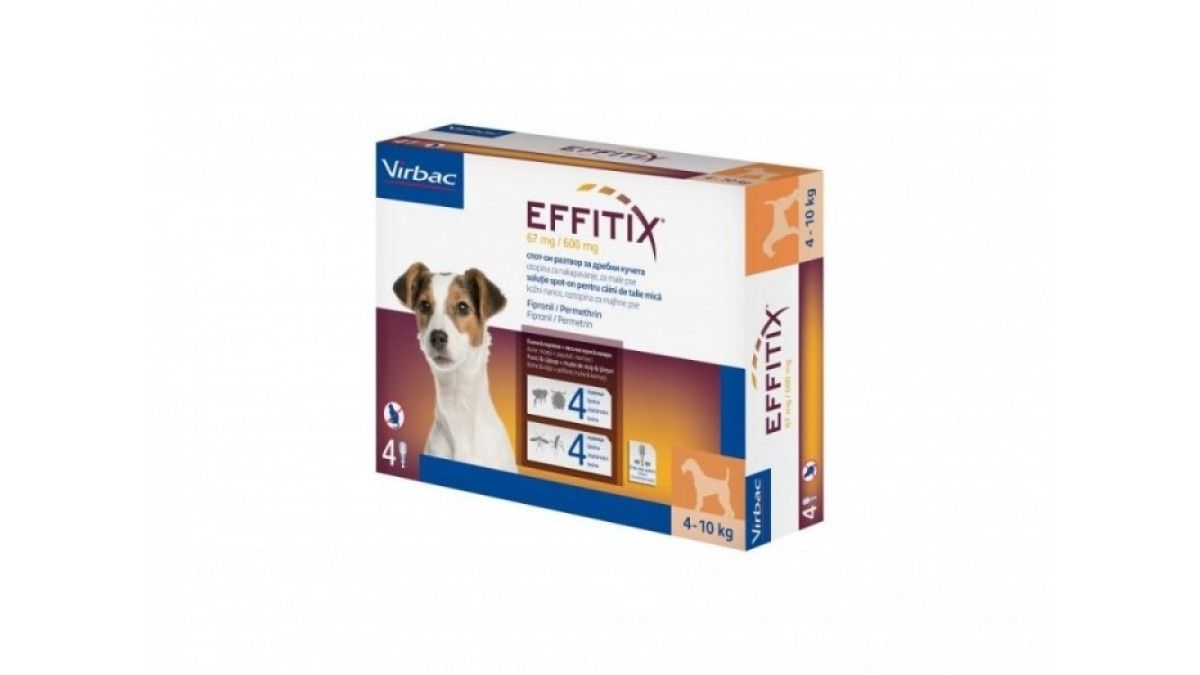 Effitix S (4-10 kg) x 4 pipete: 192,06 RON - PetMart PetShop