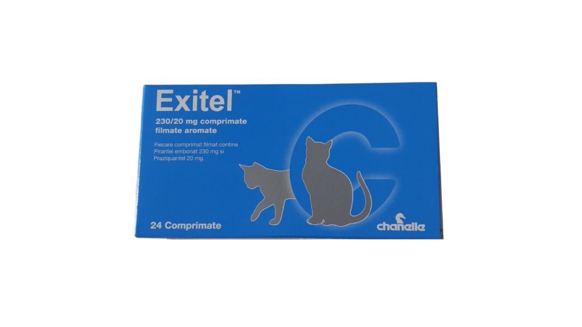 Exitel Cat, 230/ 20 mg, 24 comprimate: 176,90 lei - PetMart PetShop