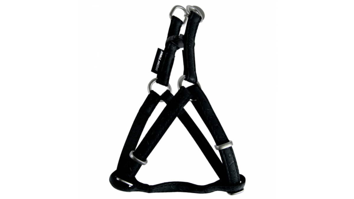 Ham negru reglabil caini MacLeather, 25 mm: 86,79 lei - PetMart PetShop
