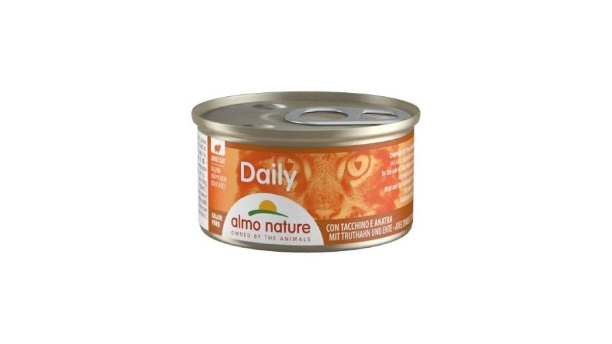 Hrana umeda pisici Almo Nature Daily Conserva Bucati Curcan si Rata, 85 ...