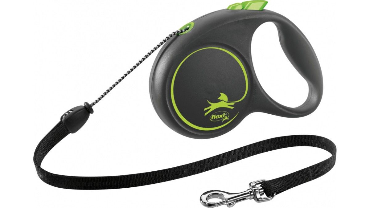 Lesa Flexi Black Design Snur M: 5m/20kg, Green 12264: 72,59 lei ...