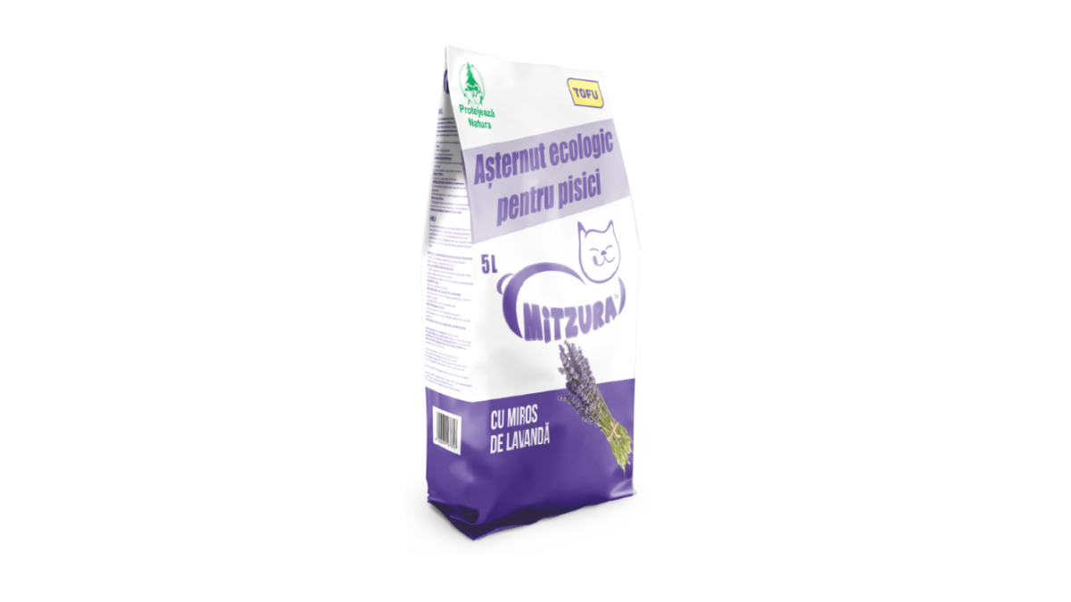 Mitzura Asternut Vegetal Tofu, Lavanda, 5 L: 34,31 lei - PetMart PetShop