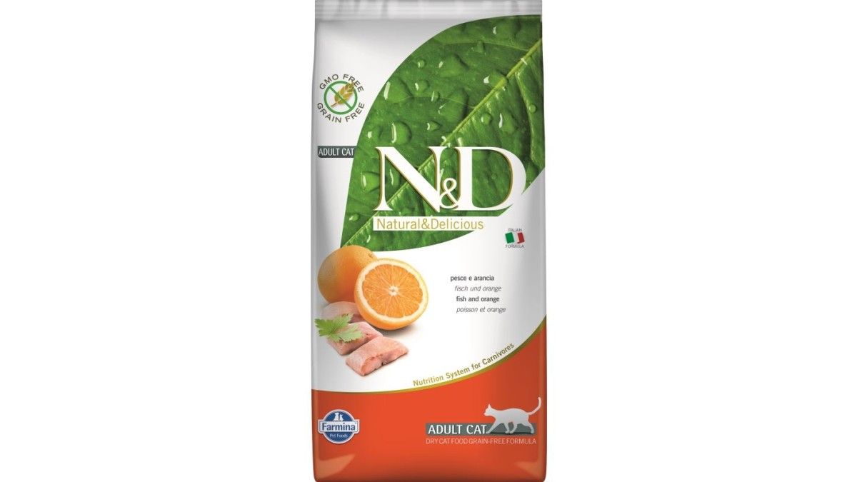 N&D Cat GF Fish and Orange, 5 kg: 239,00 lei - PetMart PetShop
