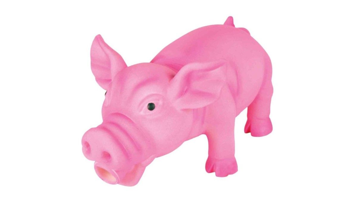 Jucarie Porc Latex cu Sunet, Roz, 17 cm: 25,00 lei - PetMart PetShop