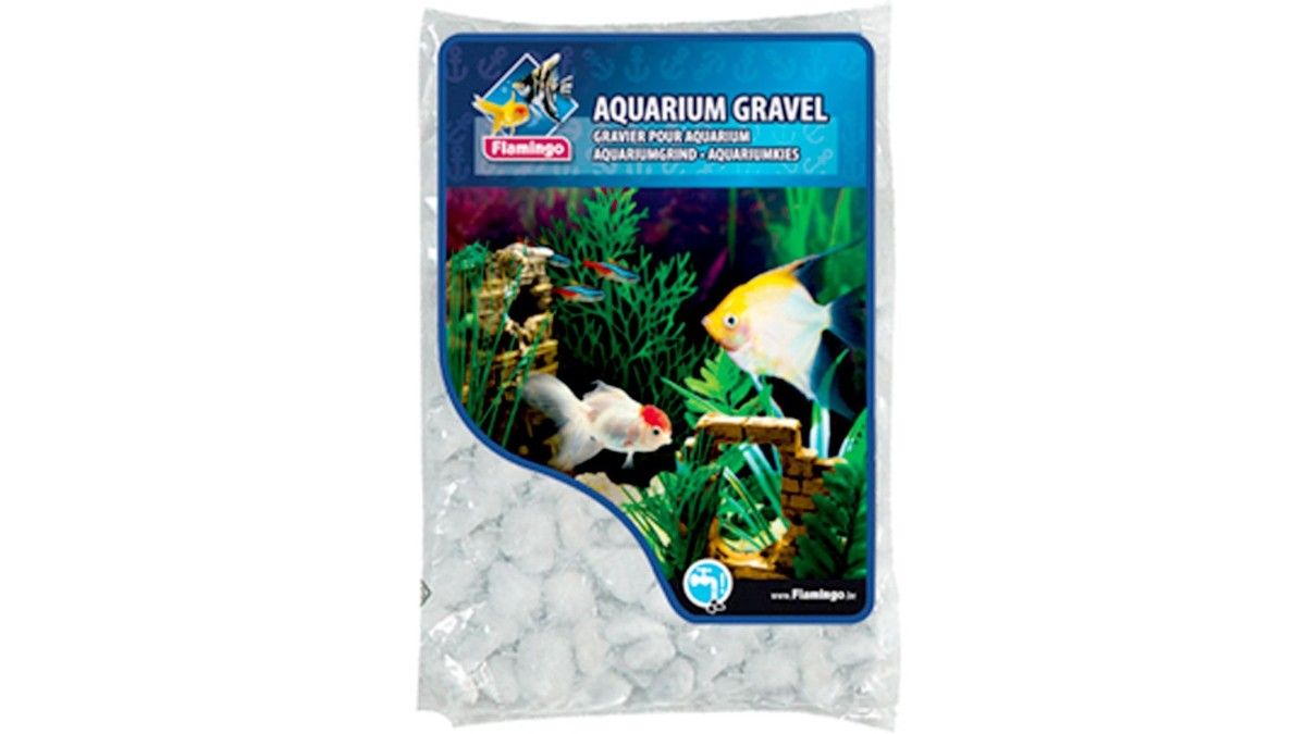 NISIP ACVARIU FLAMINGO ALB 1KG 8-16MM 403748: 12,42 lei - PetMart PetShop