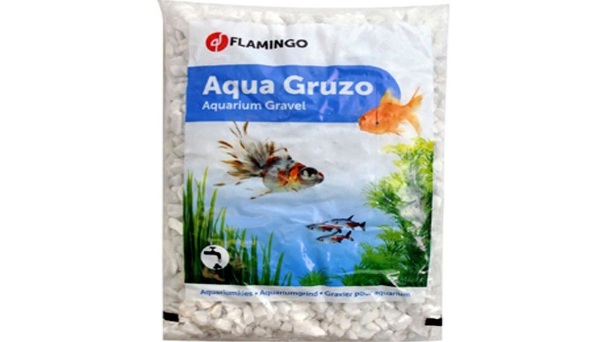 NISIP ACVARIU FLAMINGO ALB 1KG 9-12MM 400714: 11,55 lei - PetMart PetShop